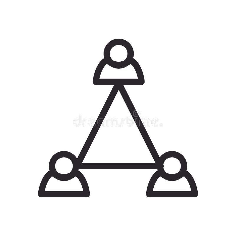 People triangle stock vector. Illustration of clip, triangle - 20578550