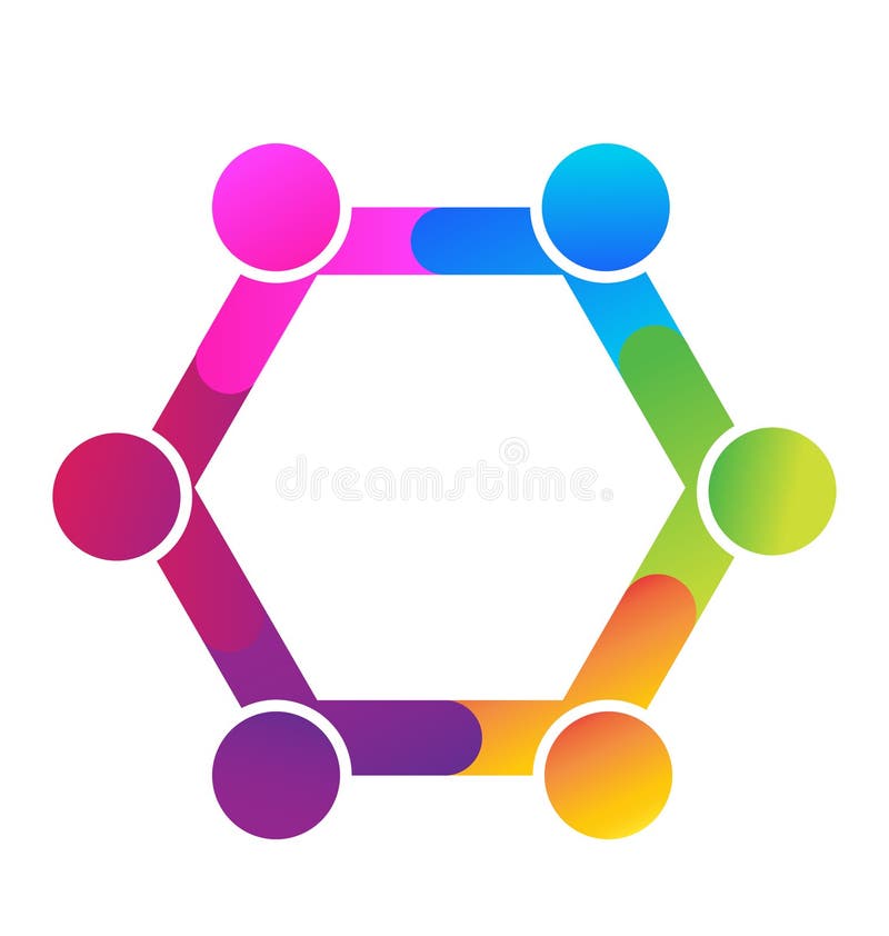 Teamwork People Working Together Icon Stock Vector - Illustration of ...