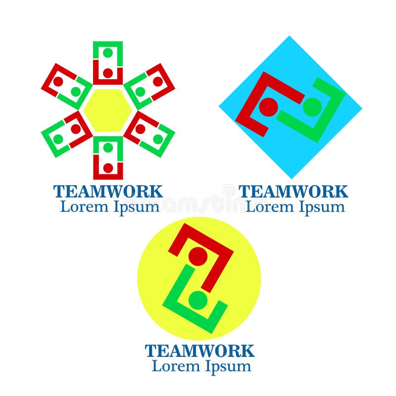 Twee Mensen in Het Samenwerkingslogo Puzzle Die Samenwerken Om Een Driehoek Te Vormen Vector ...