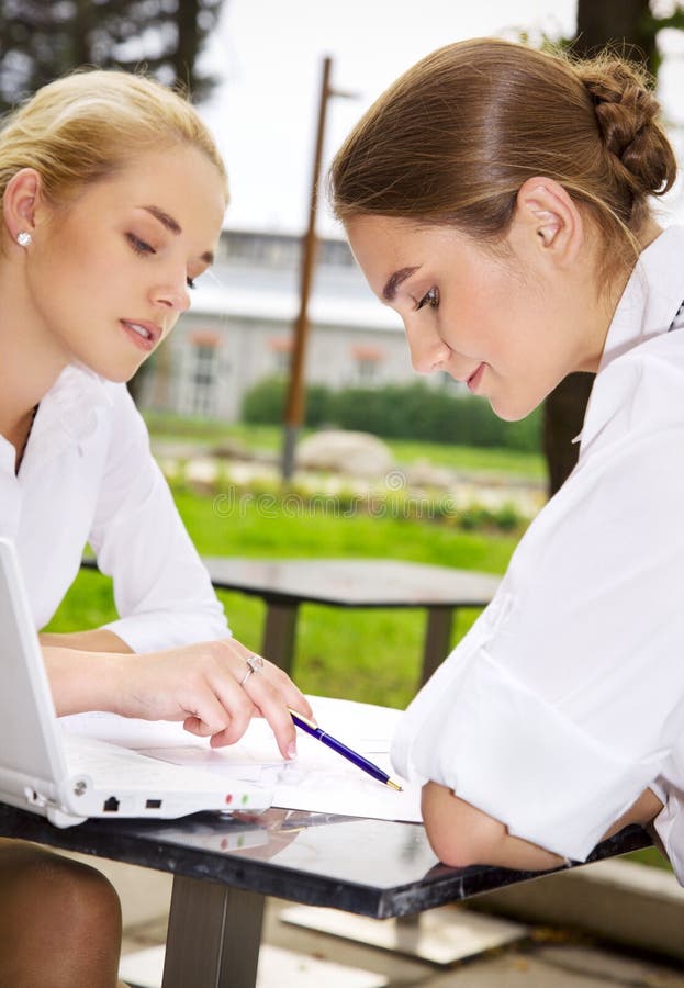 Teamwork stock image. Image of ladies, meeting, girls - 41556717