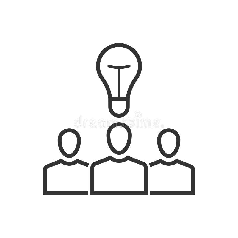 Teamwork Plan Icon - Creative Team Icon - Professional Expert Team Icon ...