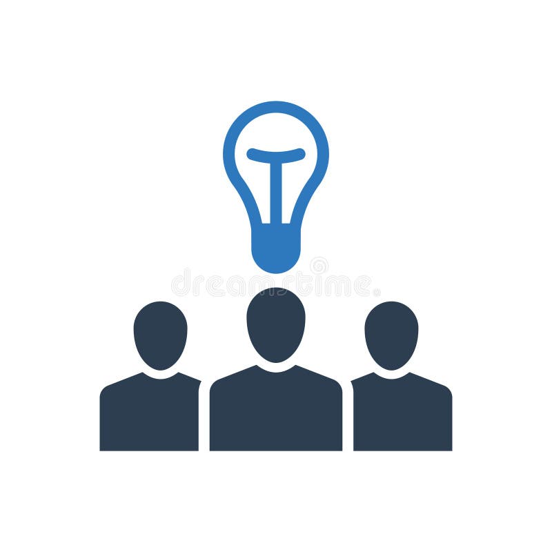 Teamwork Plan Icon - Creative Team Icon - Professional Expert Team Icon ...