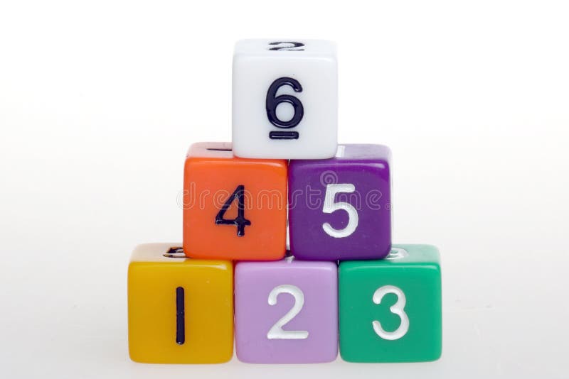 Number Puzzle Cube stock photo. Image of wood, numbers - 14113652