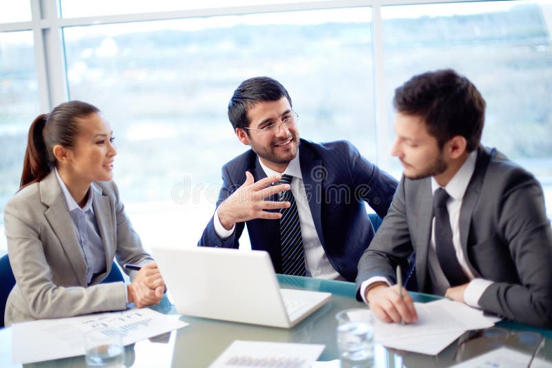 Teamwork stock image. Image of interacting, businesswoman - 35667097
