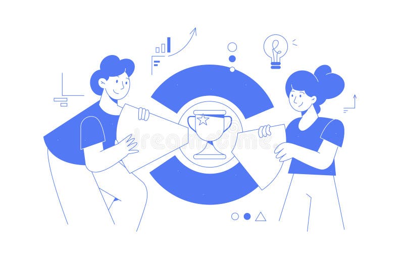 Teamwork Power Abstract Concept Vector Illustration Team Stock Vector ...