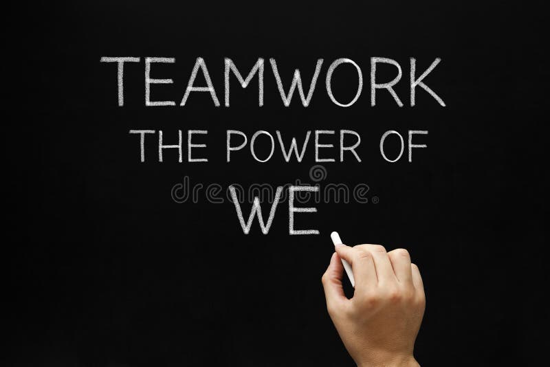 Teamwork - the Power of we Concept Stock Photo - Image of connection ...