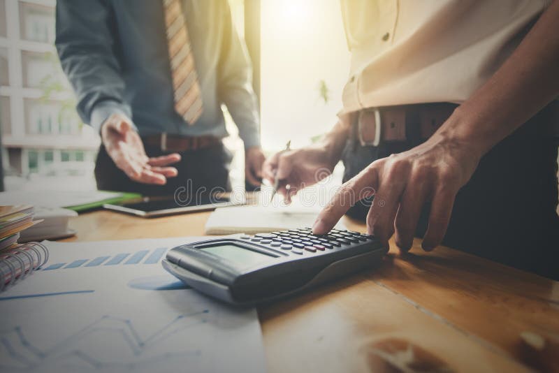 Teamwork Process, Business People Working in the Office Discussing ...