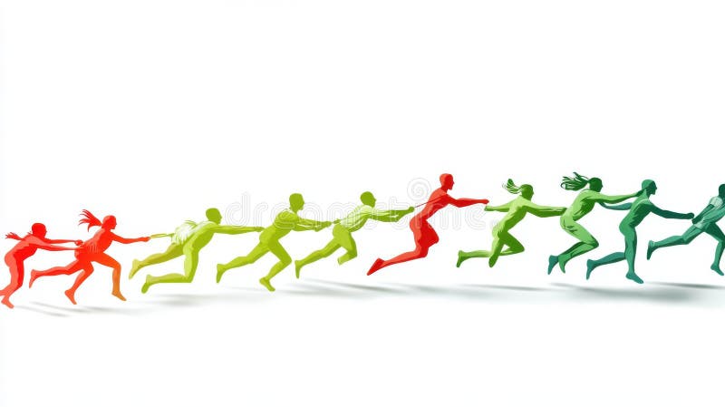 AI-Generated Teamwork Illustration Stock Illustration - Illustration of ...