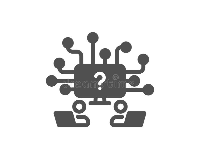 Teamwork Question Icon. Ask Help Sign. Vector Stock Vector ...