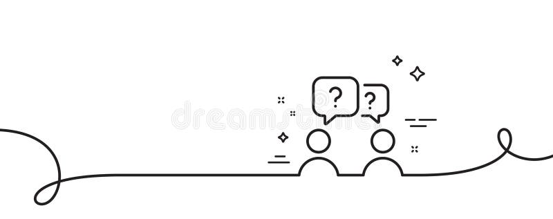 Questions Line Icons. Artificial Intelligence Computer, Phone with ...