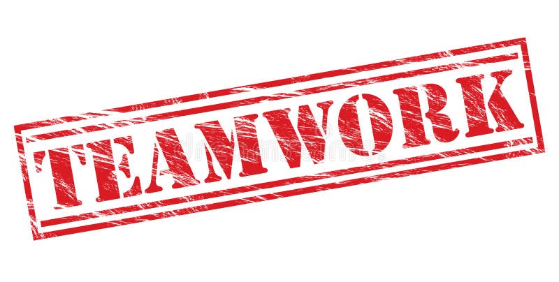 Teamwork red stamp stock illustration. Illustration of teamwork - 98302053
