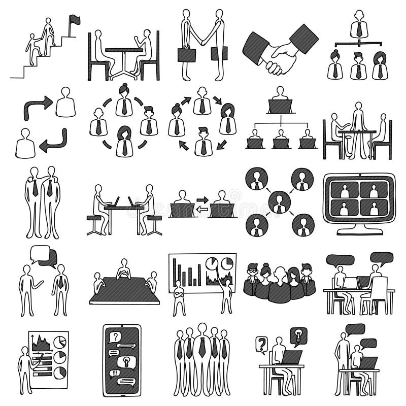 Teamwork Drawing Stock Illustrations – 91,466 Teamwork Drawing Stock ...