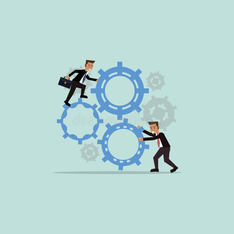 Teamwork Related Icons Image Stock Vector - Illustration of cooperation ...