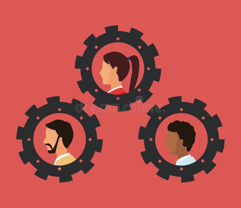 Teamwork Related Icons Image Stock Vector - Illustration of business ...