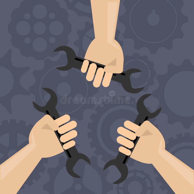 Teamwork Related Icons Image Stock Vector - Illustration of planning ...