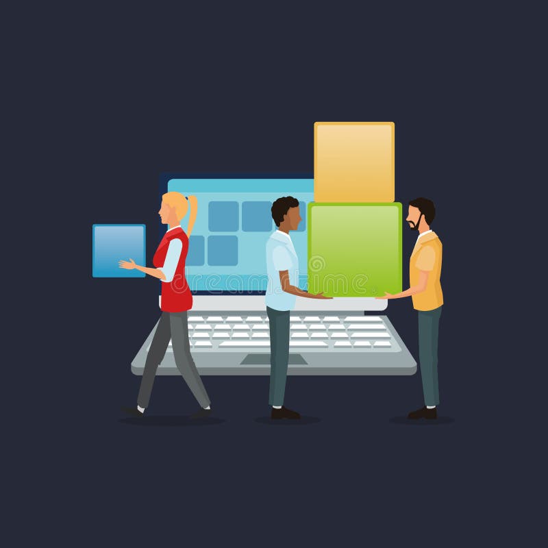 Teamwork Related Icons Image Stock Vector - Illustration of idea ...