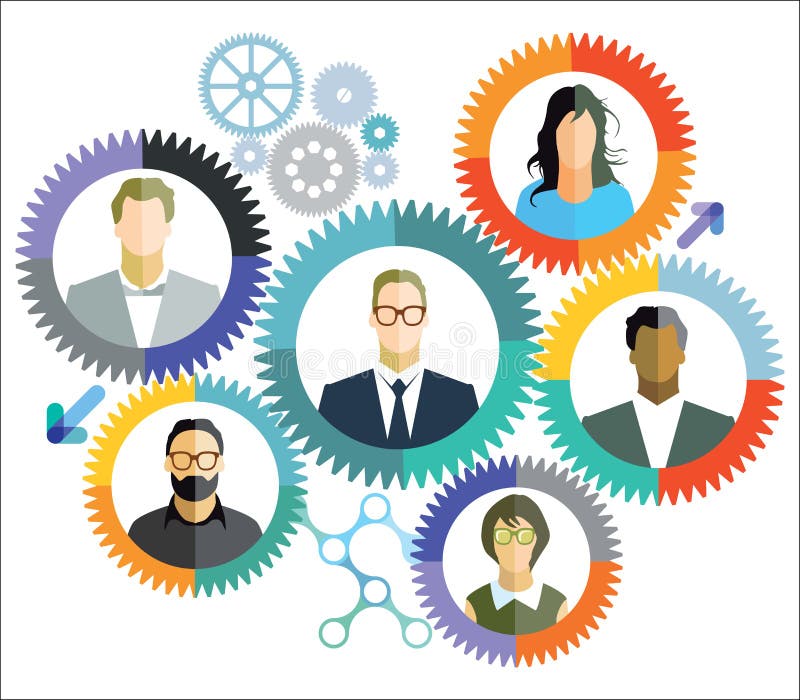 Samarbete Stock Illustrationer, Vektorer, & Clipart – (456,245 Stock ...