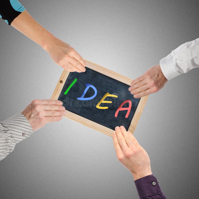 Teamwork and Sharing of Ideas Stock Image - Image of communication ...