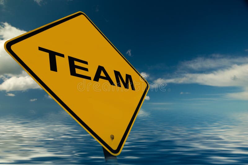 A Teamwork Sign stock photo. Image of succeed, personal - 6404822