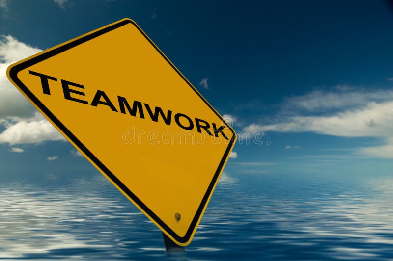 A Teamwork Sign stock photo. Image of sign, business, winner - 6404888