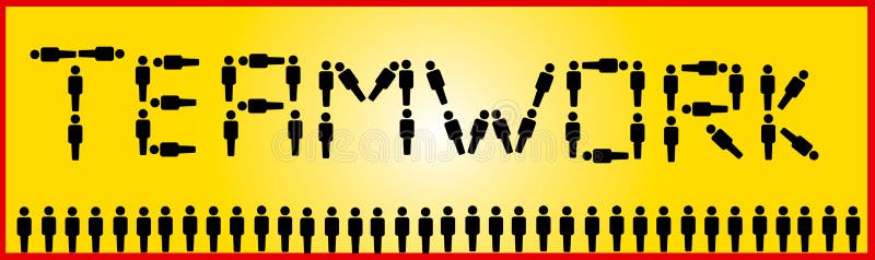 Teamwork Sign With People Picture. Image: 9869641