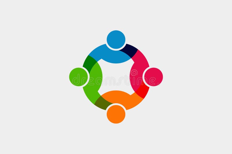 Social Network Circles Image Logo Stock Vector - Illustration of media ...