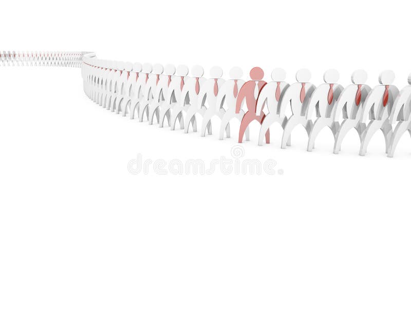 Queue of business people stock vector. Illustration of design - 35989006