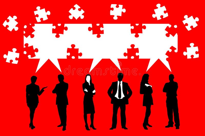 Teamwork solution stock illustration. Illustration of networking - 53878658