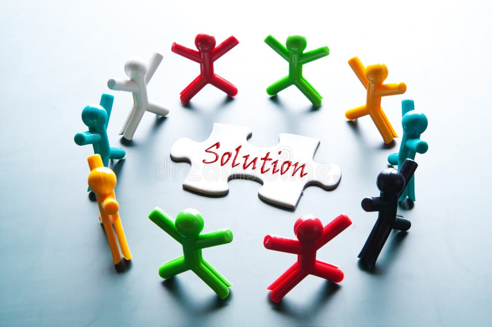 Teamwork for solve problem stock photo. Image of join - 22601706