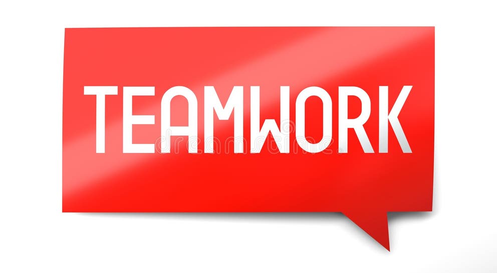 Teamwork - speach bubble stock illustration. Illustration of ...