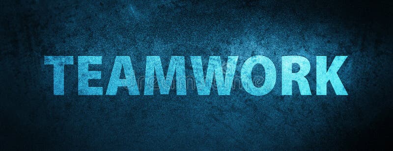 Teamwork Special Blue Banner Background Stock Illustration ...