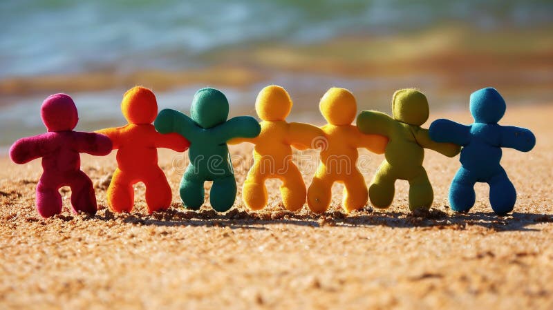 Teamwork Stacking Joining Group. Cooperation Teamwork Unity Stock Photo ...