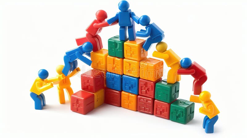 Teamwork Stacking Joining Group. Cooperation Teamwork Unity Stock Photo ...
