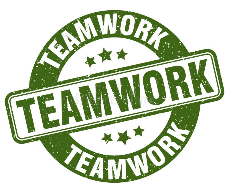 Teamwork Stamp. Teamwork Label. Round Grunge Sign Stock Vector ...