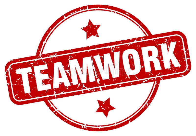 Teamwork red stamp stock illustration. Illustration of teamwork - 98302053