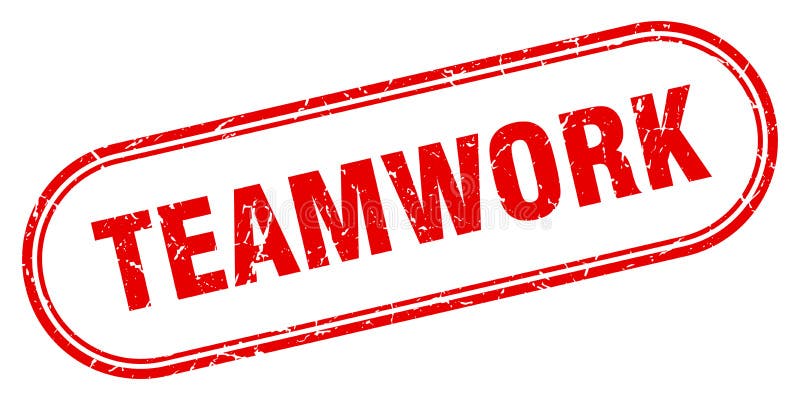 Teamwork red stamp stock illustration. Illustration of teamwork - 98302053