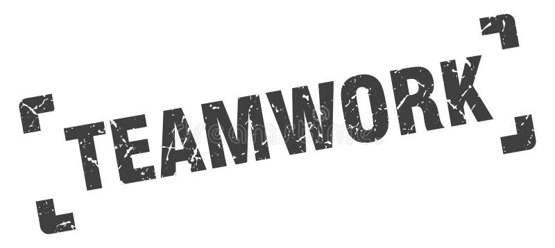 Teamwork red stamp stock illustration. Illustration of teamwork - 98302053
