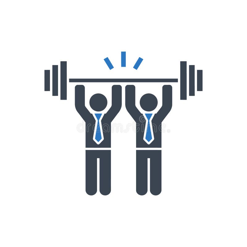 Teamwork Strength Icon stock vector. Illustration of teamwork - 361529285