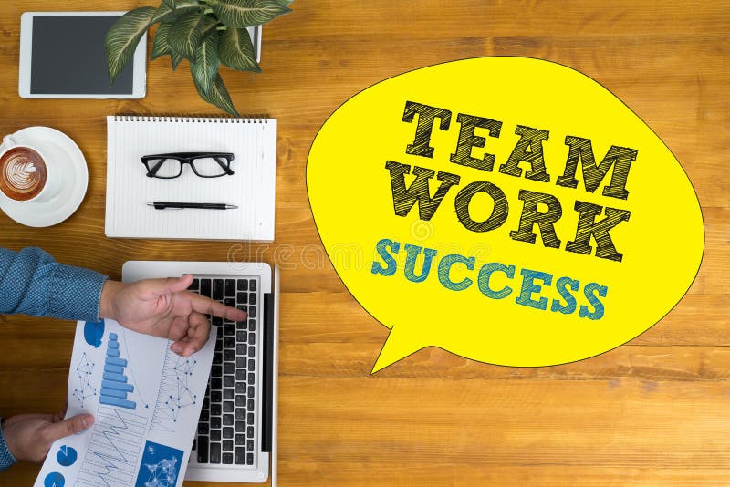 Teamwork success concept stock image. Image of office - 69069871