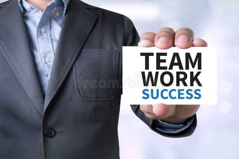 TEAMWORK SUCCESS CONCEPT stock photo. Image of solution - 70340082
