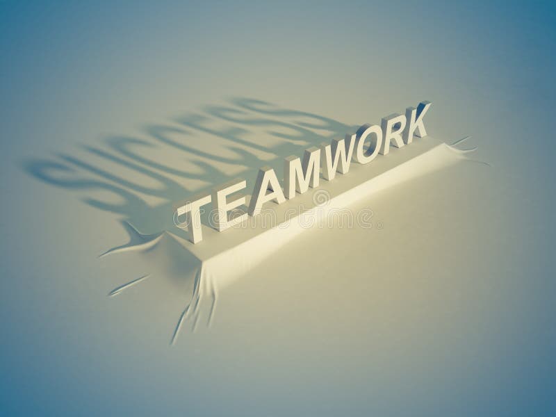Teamwork = Success stock illustration. Illustration of adult - 49368051