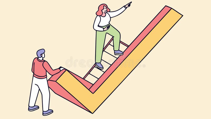 Teamwork and Success on a Large Check Mark, Vector Design Generative AI ...