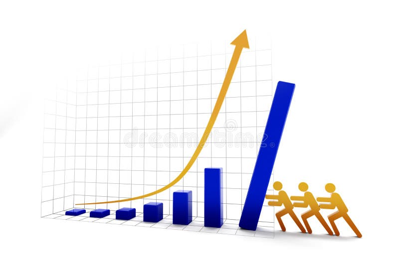 Arrow Forming Rising Bar Graph Stock Illustrations – 8 Arrow Forming ...