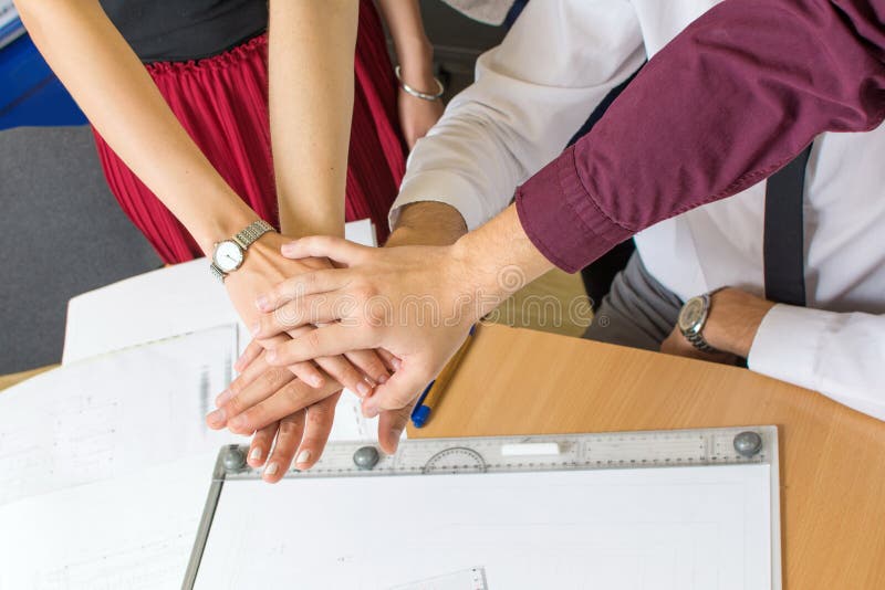 Teamwork for a success stock image. Image of strength - 69379543