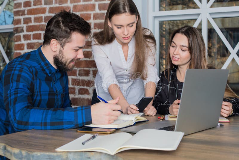 Group of Young Multiracial Friends Using Smartphone Stock Photo - Image ...
