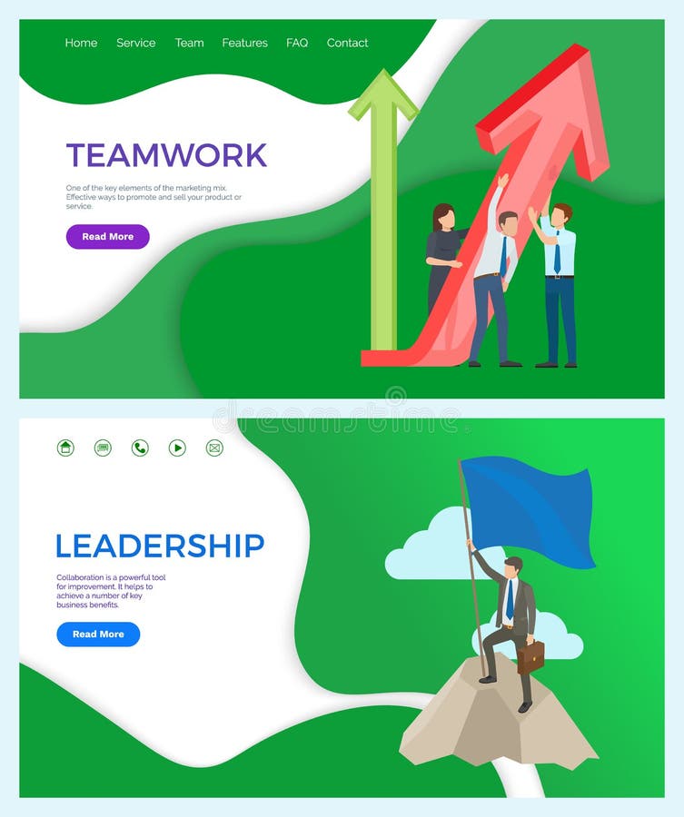 Teamwork Successful Workers Thinking on Promotion Stock Vector ...