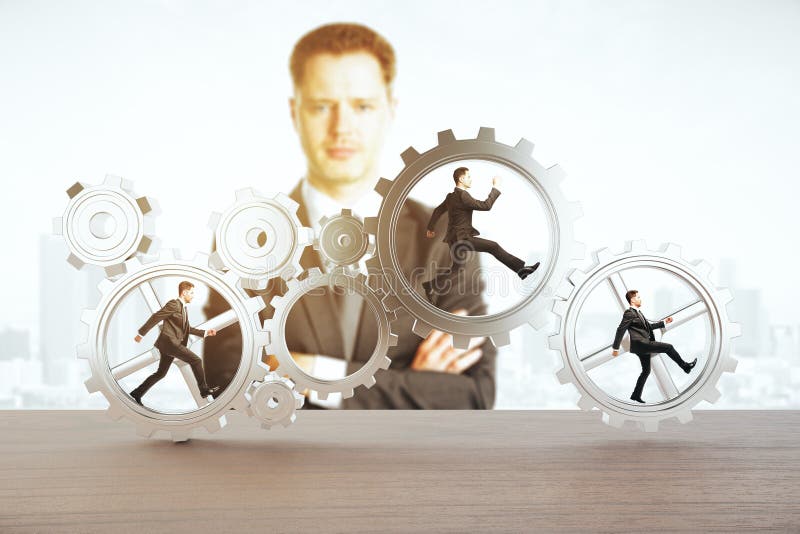 Teamwork and Supervision Concept Stock Photo - Image of gear, mechanism ...