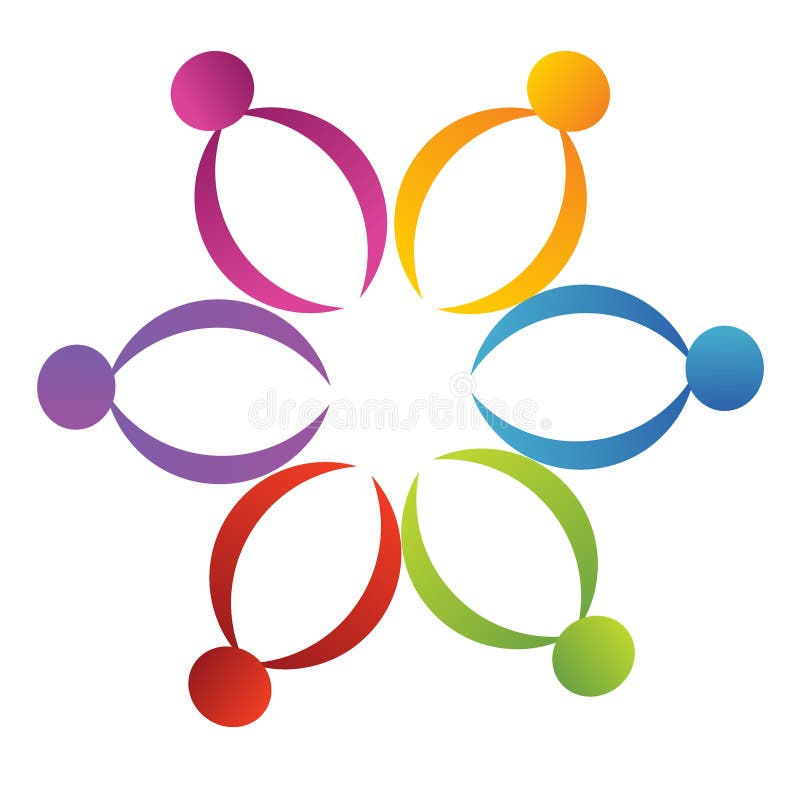 Teamwork Support Logo Vector Stock Vector - Illustration of harmony ...