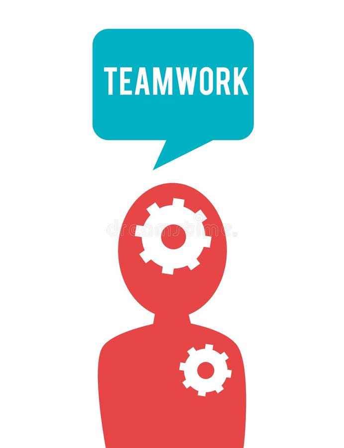 Teamwork Support and Leadership Stock Vector - Illustration of ...