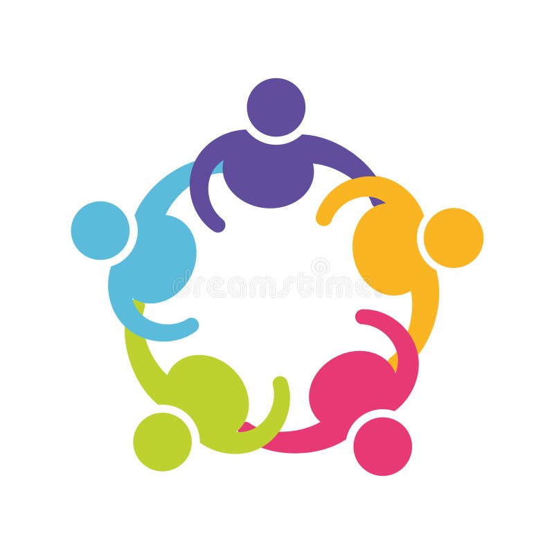 Teamwork Support People Concept Stock Vector - Illustration of people ...